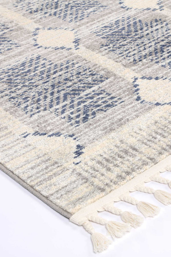 Inca Cuczo Blue Contemporary Rug - FLOOR DEKOR